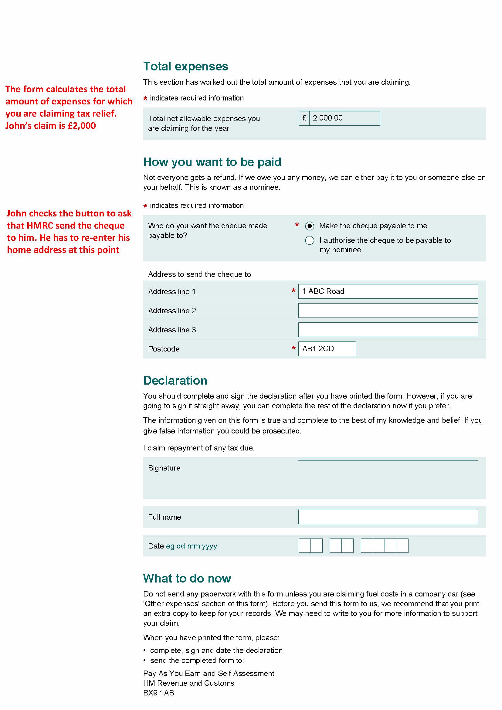 P87 Tax Relief Form Printable - Printable Forms Free Online