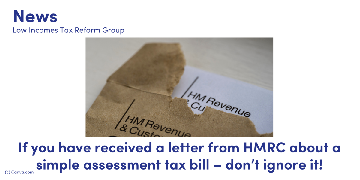 If you have received a letter from HMRC about a simple assessment tax ...